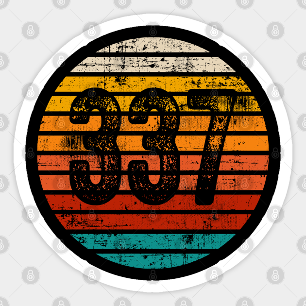 Distressed Vintage Sunset 337 Area Code - 337 Area Code - Sticker ... Distressed Vintage Sunset 337 Area Code - 337 Area Code - Sticker ...